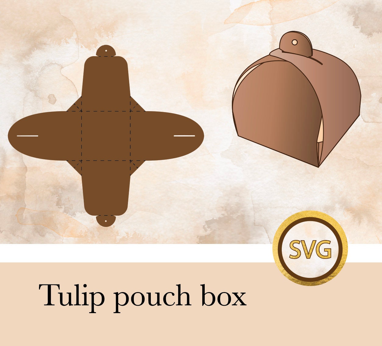 SVG Tulip Pouch Box - Etsy
