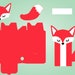 SVG/ PNG Fox Favor Box - Etsy