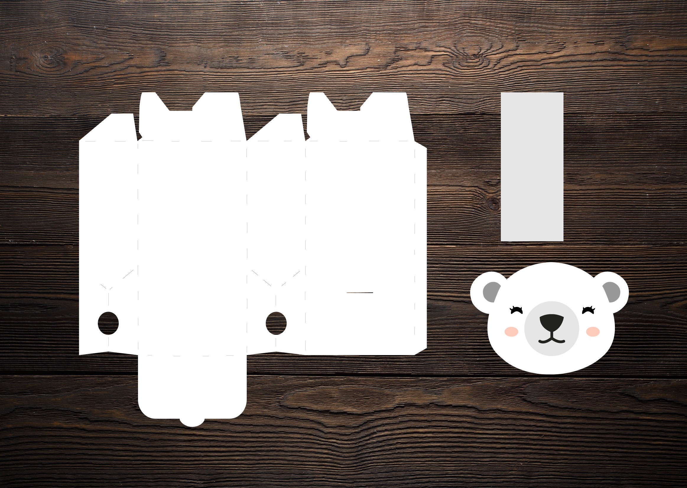 SVG Bear Favor Box | Etsy