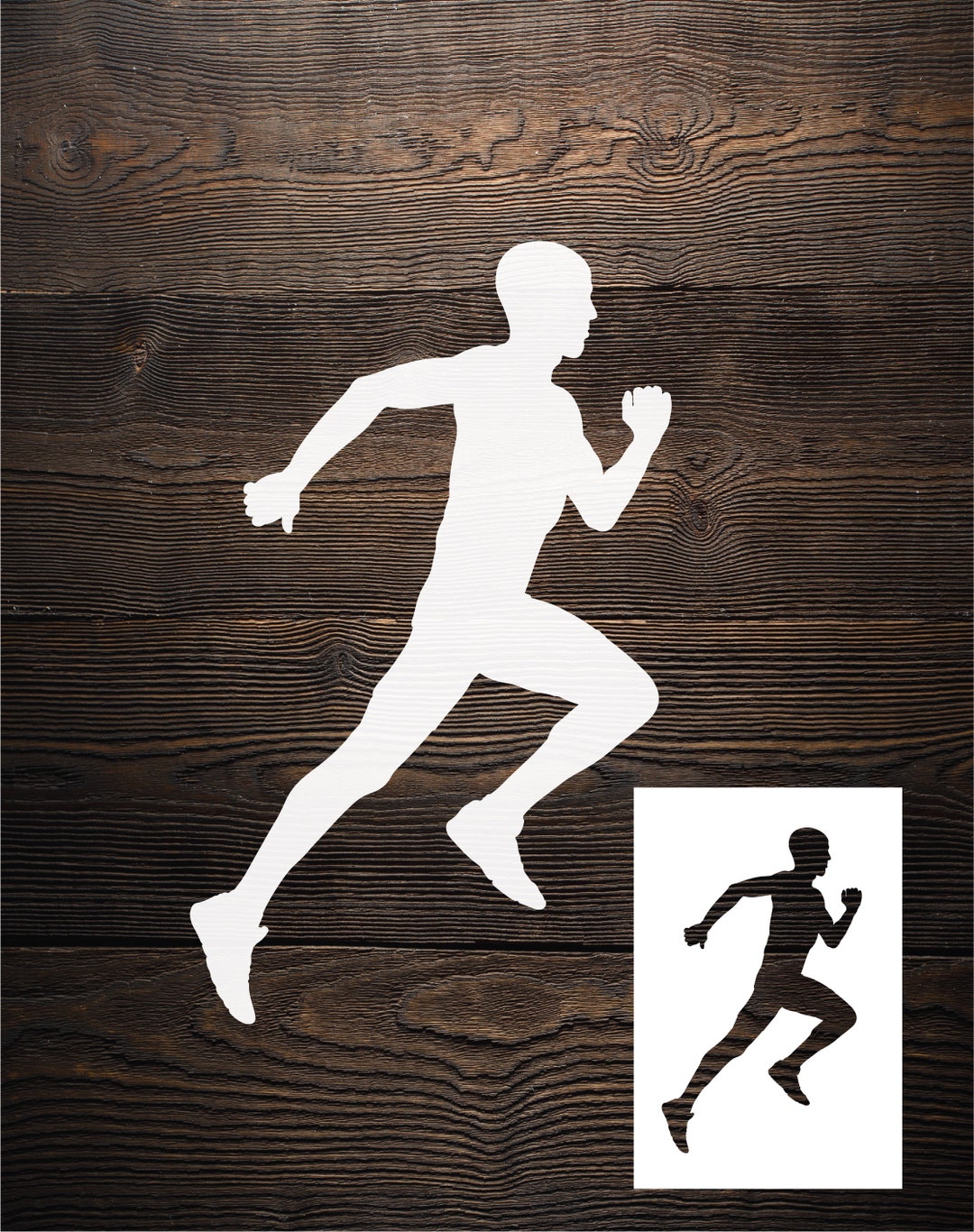 SVG/ PNG Runner (man) Digital Stencil - Etsy