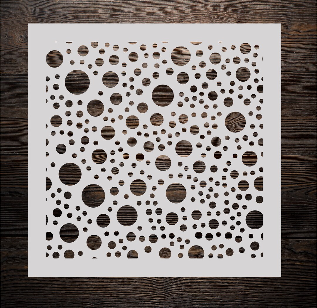 PNG Bubble Circles Pattern Stencil File - Etsy