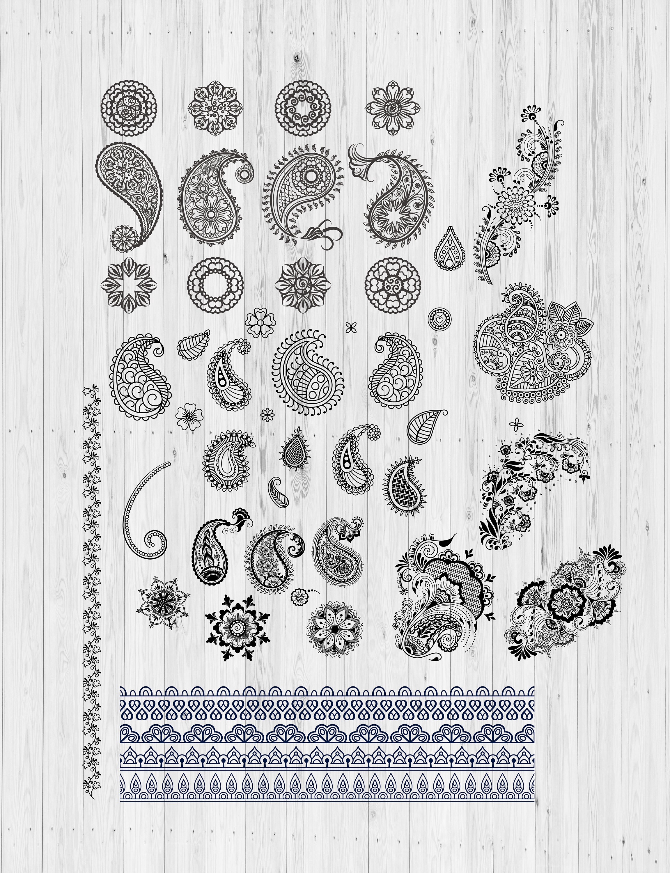 SVG/ Png/ai Henna Template /tattoo Template/ Mehndi Template - Etsy