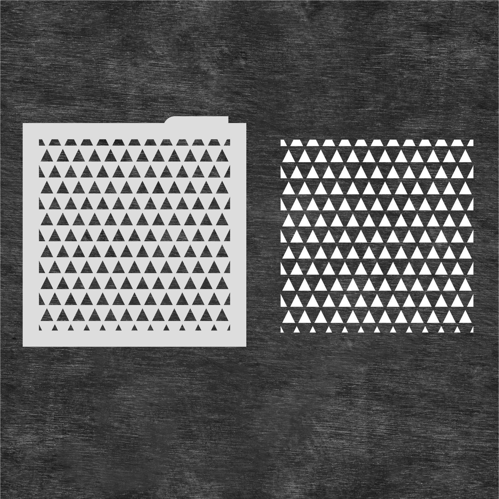 PNG Triangle Pattern Stencil - Etsy