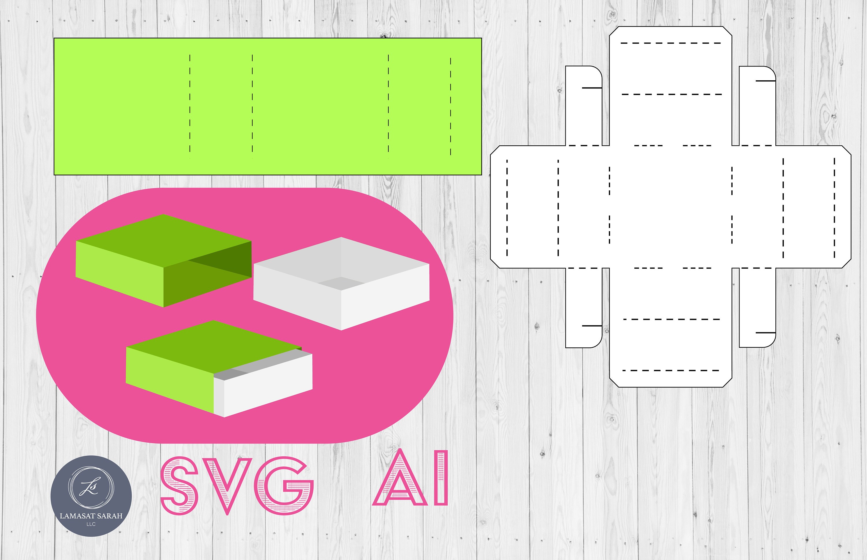 SVG/ Ai Drawer Box Template Slide Box Template - Etsy