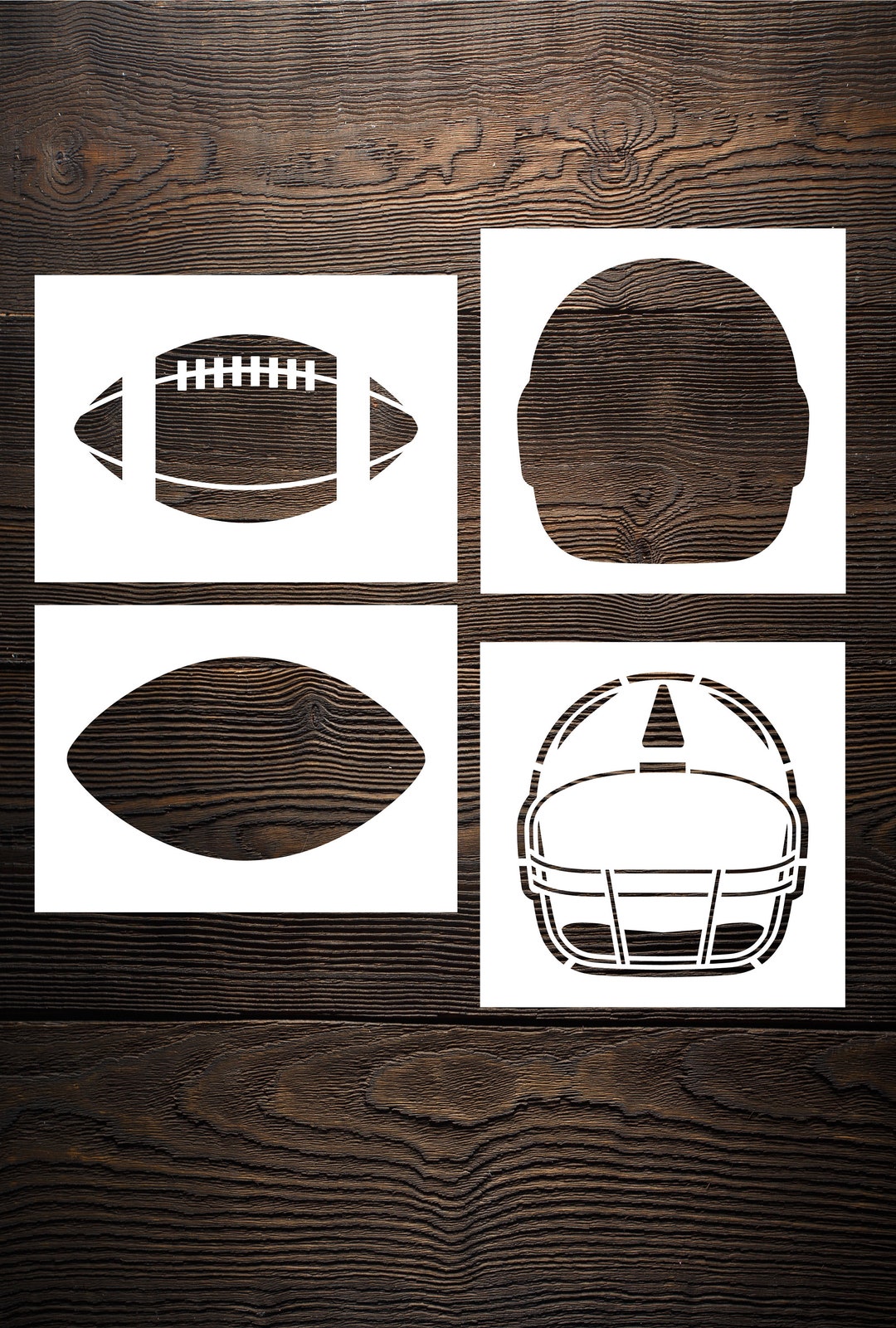 SVG and Png American Football Stencils and Cutouts. - Etsy