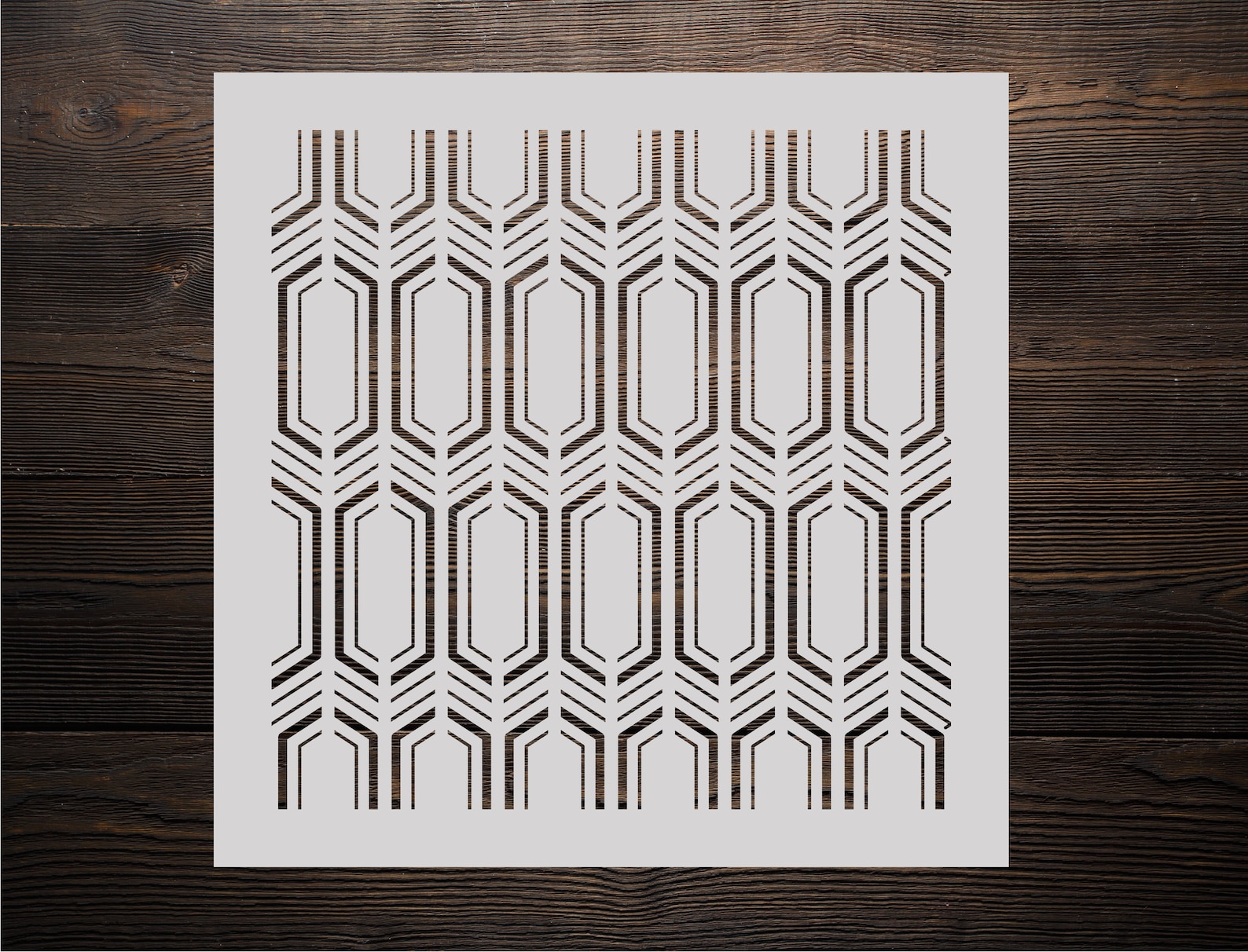 PNG Hexagon Stencil/ Geometric Pattern Stencil - Etsy