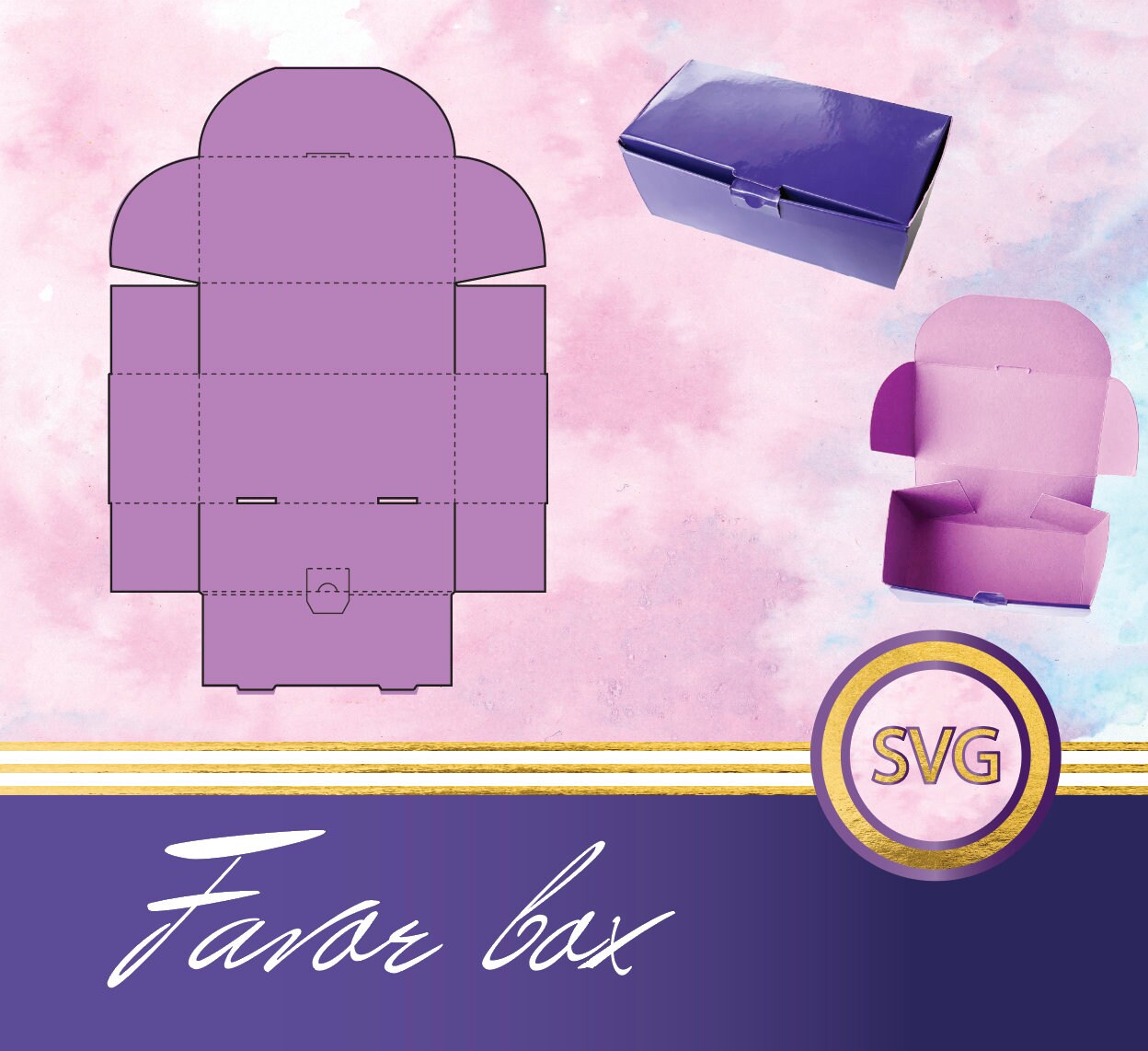 SVG Favor Box - Etsy