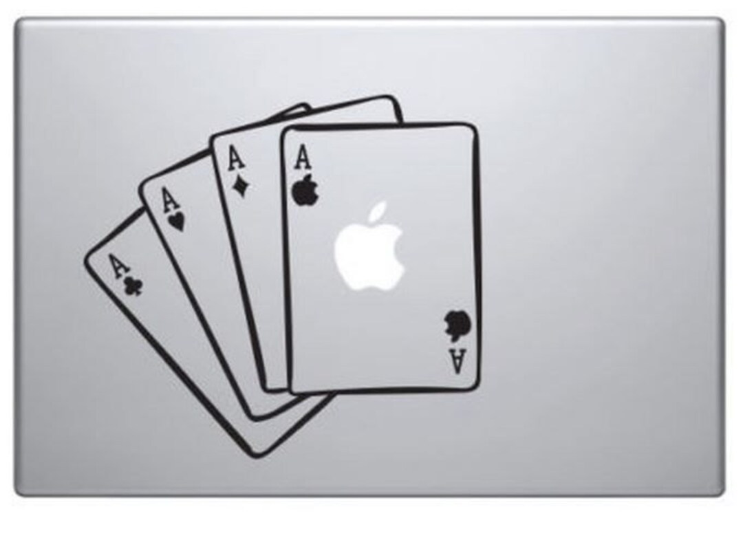 Ace Cards Vinyl Sticker for Mac Book/air/retina Laptops Aces - Etsy