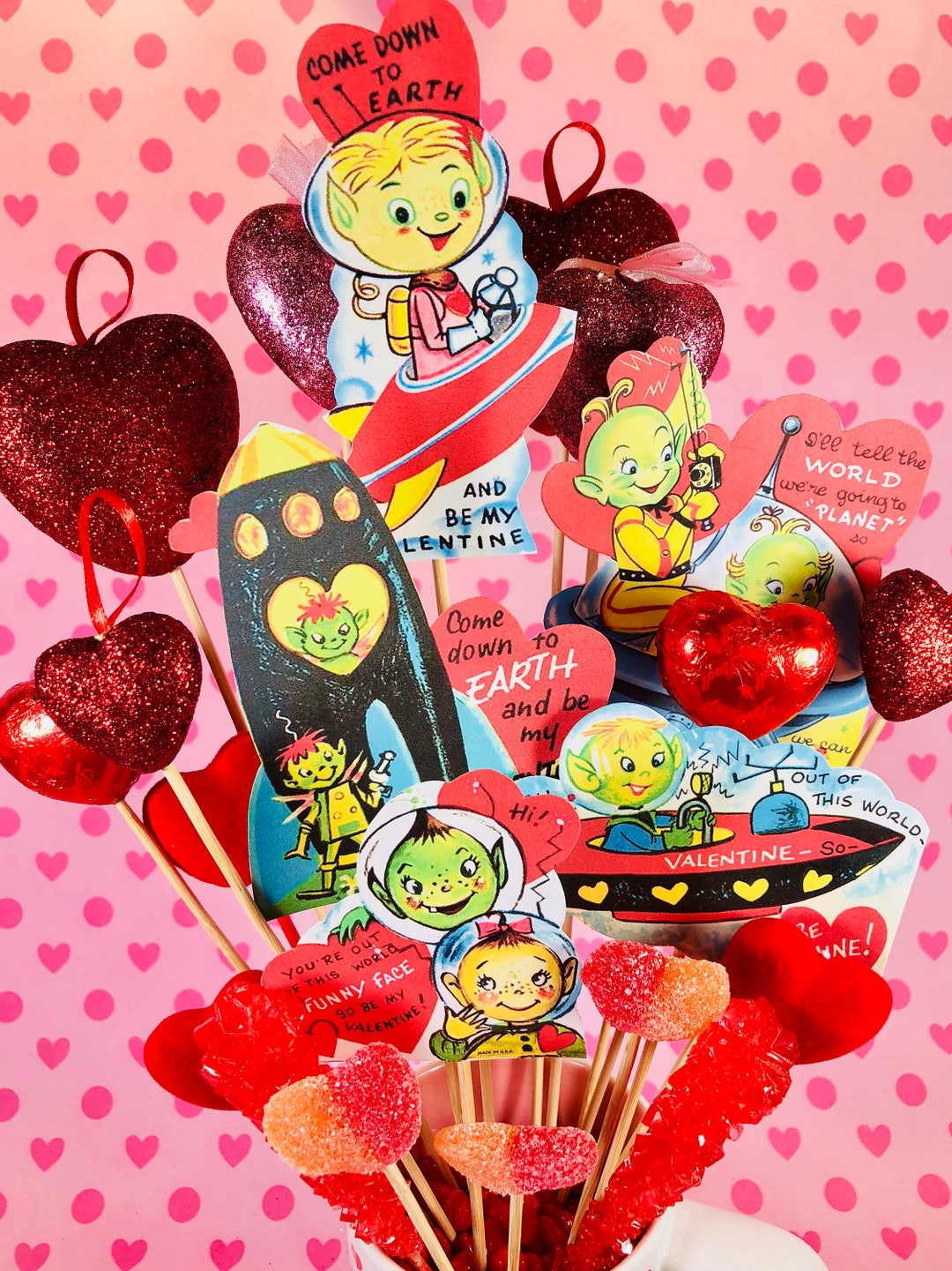 Kitsch Vintage Alien Valentines You Can Print & Cut to Create A ...