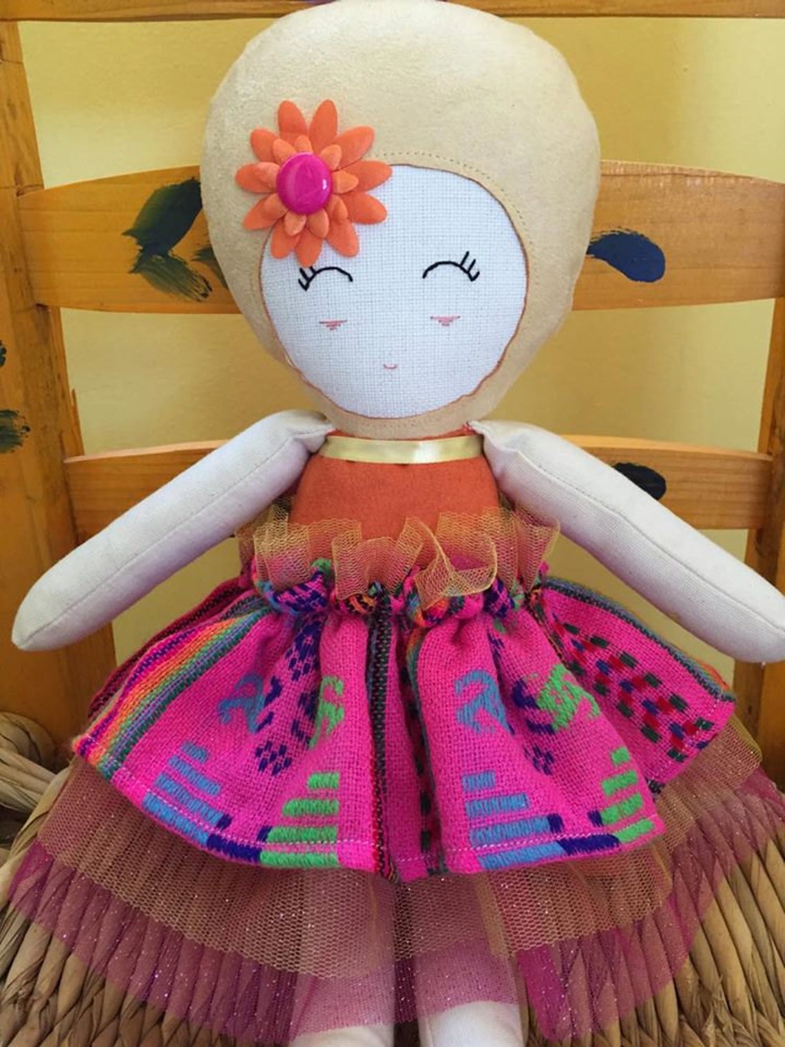 Mexican Rag Doll Mexican Girls Gift Cambaya Muñeca De Trapo - Etsy