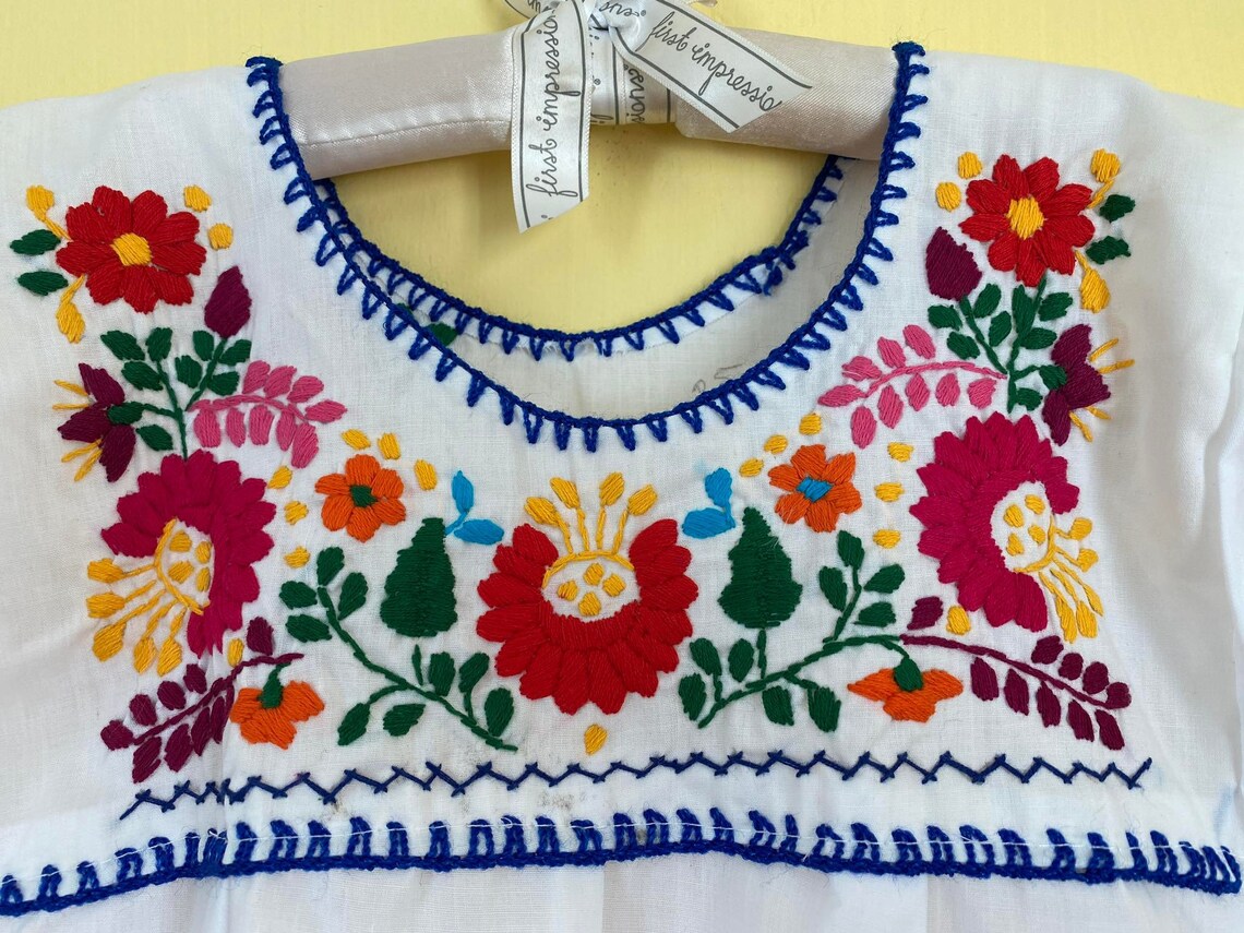 Coco Themed Birthday Party Outfit Floral Embroidery Blouse | Etsy