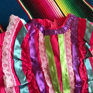 Hot Pink Mexican Jalisco Dress, Pink Adelita Dress, Escaramuza Jalisco ...