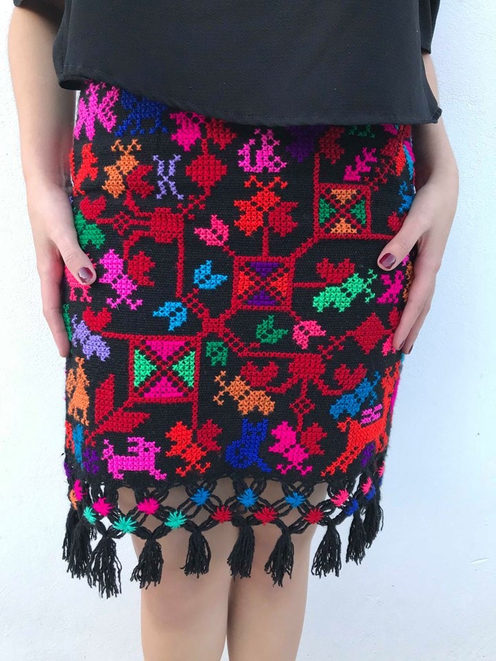 Mexican Skirt Falda Mexicana Tomicoton Shawl Rebozo Mexican Wedding ...