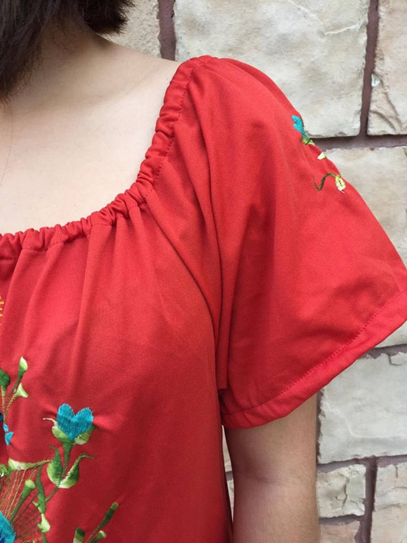 Mexican Dress Vintage 90's Vestido Mexicano Mexican Party - Etsy