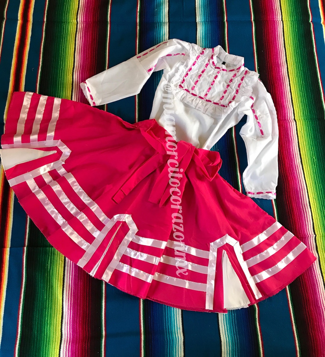 Vestido nuevo leon rosa, traje folklorico mexicano, vestido de ...