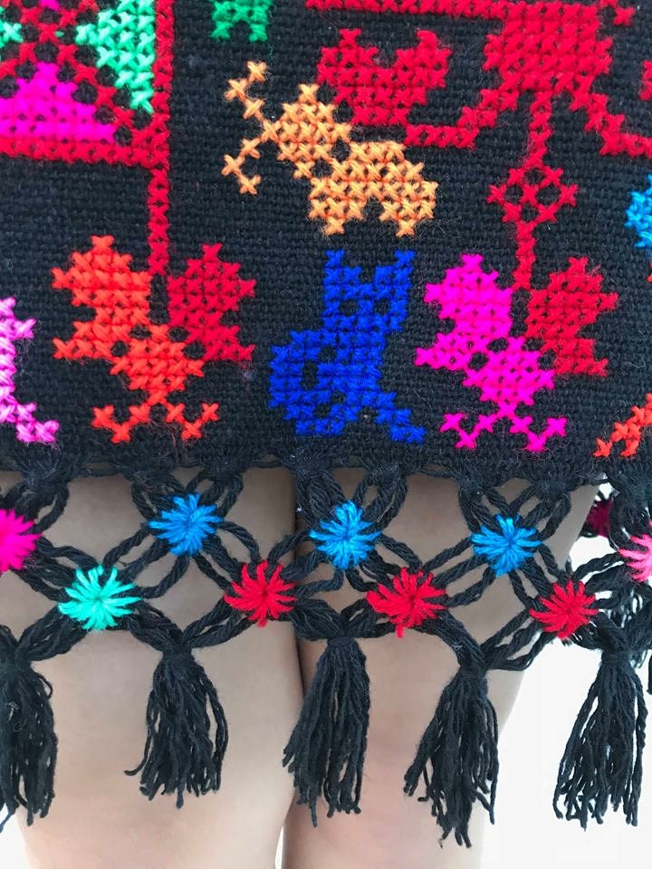 Mexican skirt falda mexicana tomicoton shawl rebozo mexican | Etsy