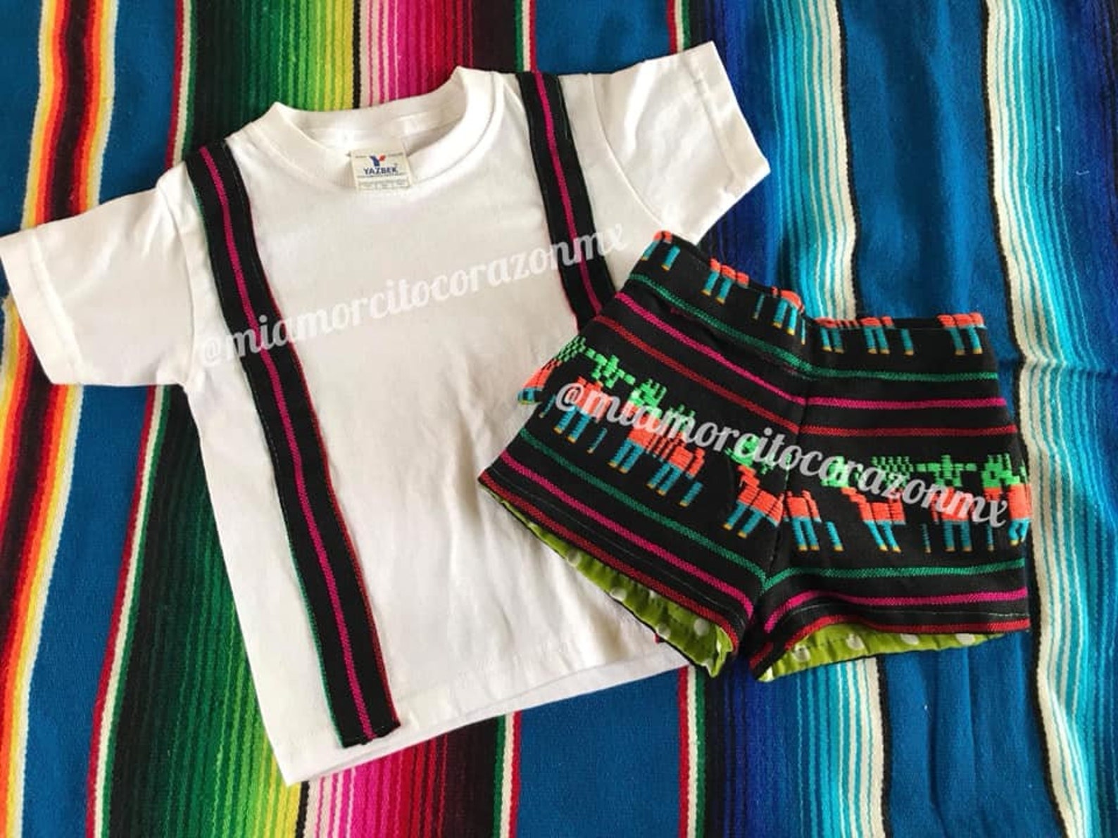 Mexican Serape Boys Shorts Traditional Mexican Shorts Baby | Etsy