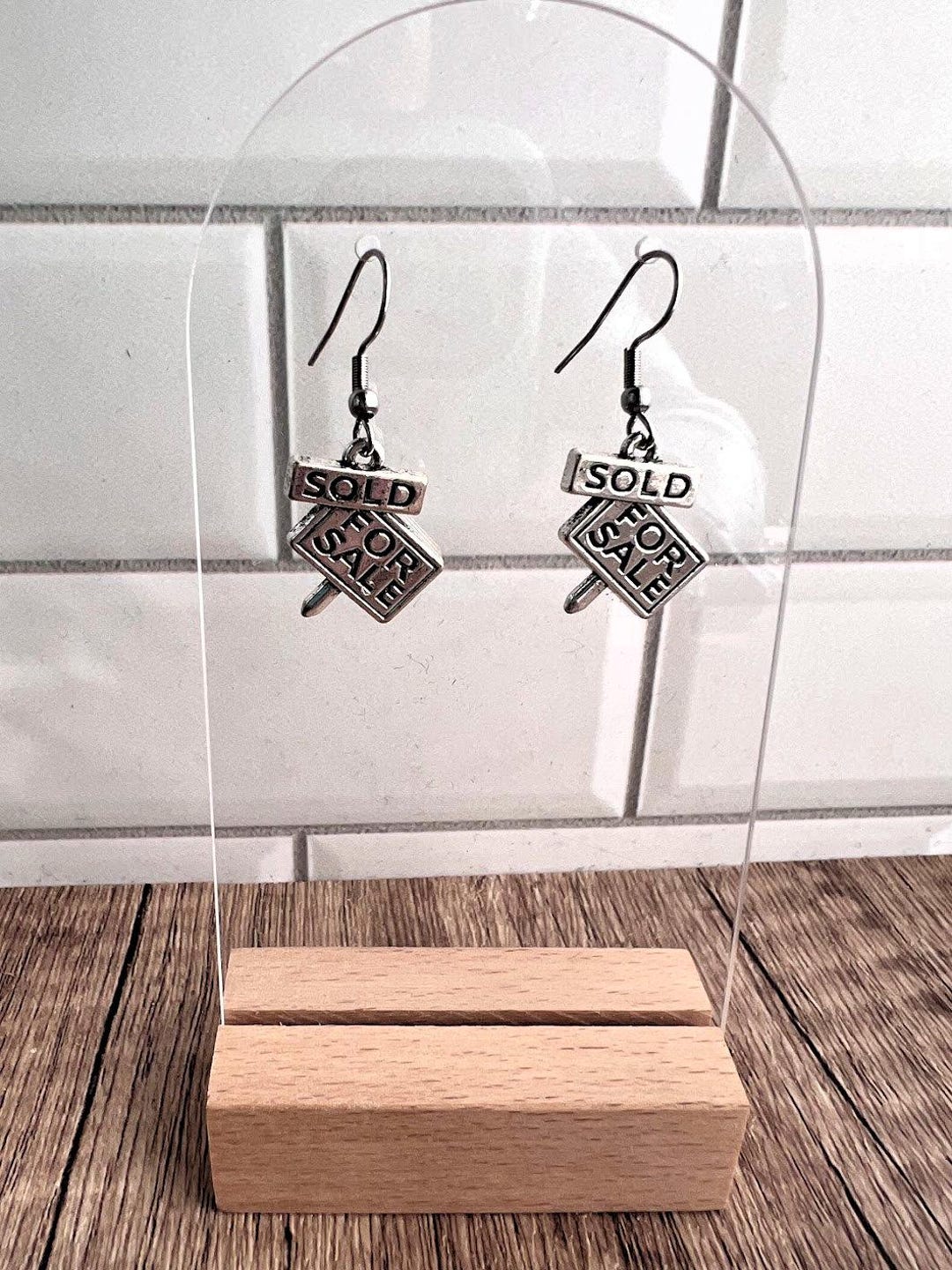 Agent Gift, Earrings for Her, Gift Idea for Real Estate Agent, Property ...