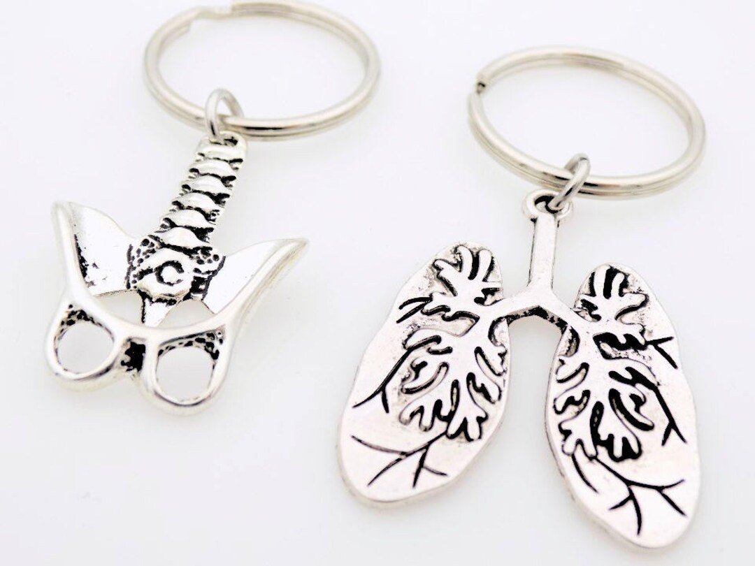 Spine Hip Pelvis or Lungs Anatomical Keychain Gift for Dr - Etsy