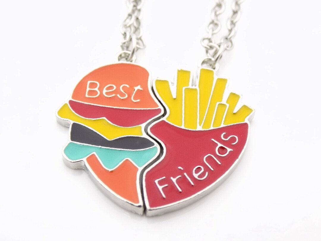 Best Friends Gift Food Themed Jewelry Burger and Fries - Etsy