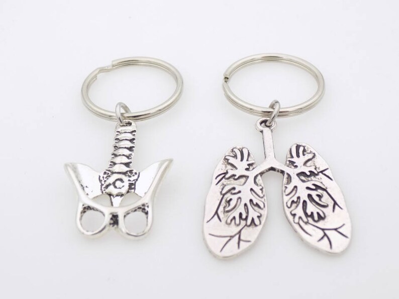 Spine Hip Pelvis or Lungs Anatomical Keychain Gift for Dr - Etsy