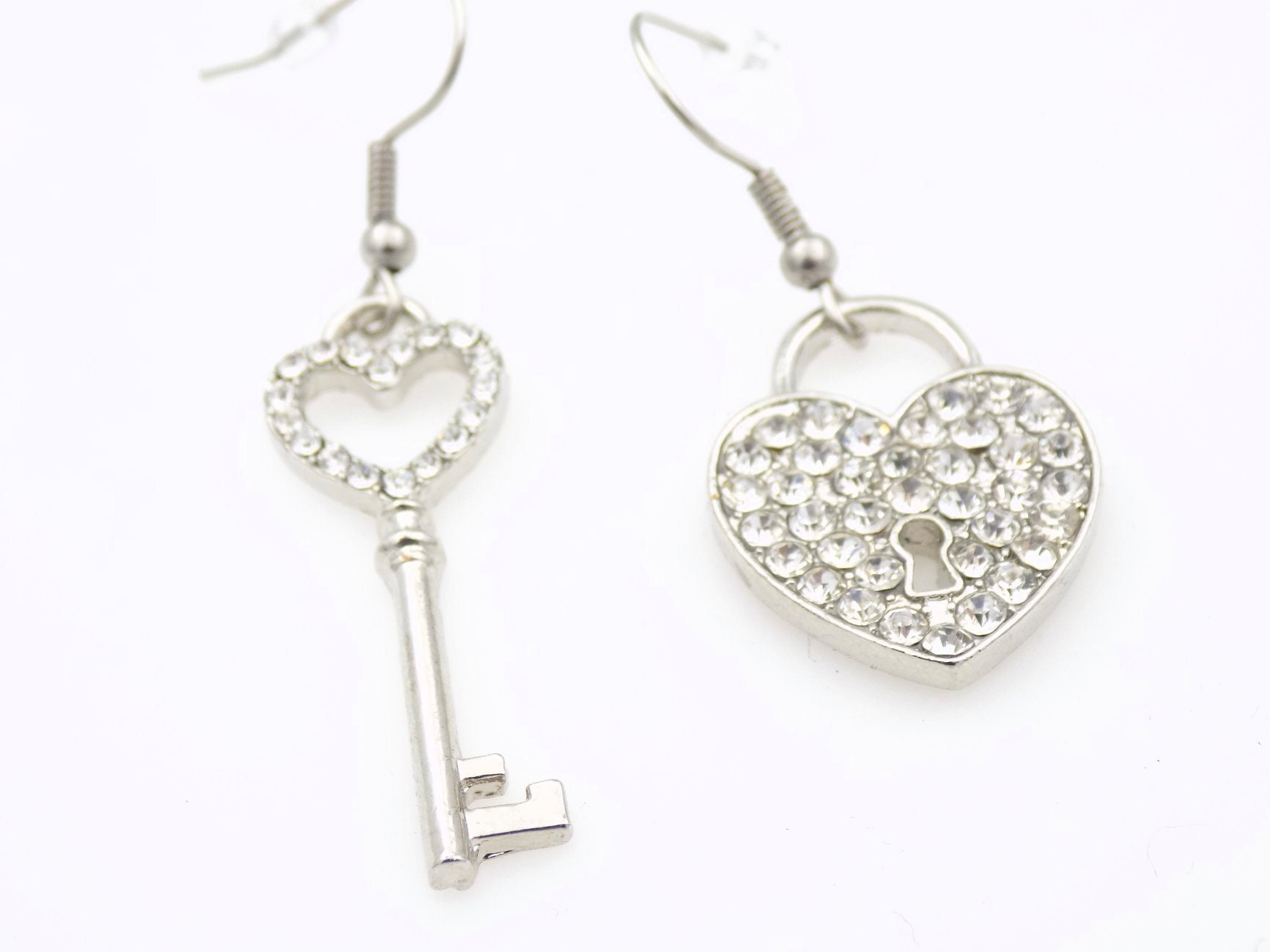 Lock and Key Earrings Gift for Her Dangle Earrings Everyday | Etsy