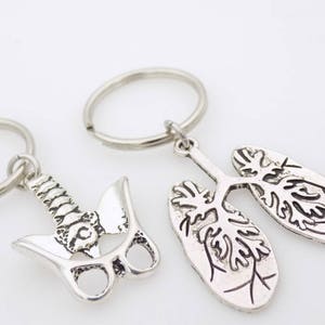 Spine Hip Pelvis or Lungs Anatomical Keychain Gift for Dr - Etsy