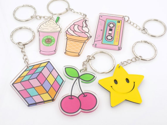 80's Themed Keychains Choose One Mix Cassette Tape | Etsy