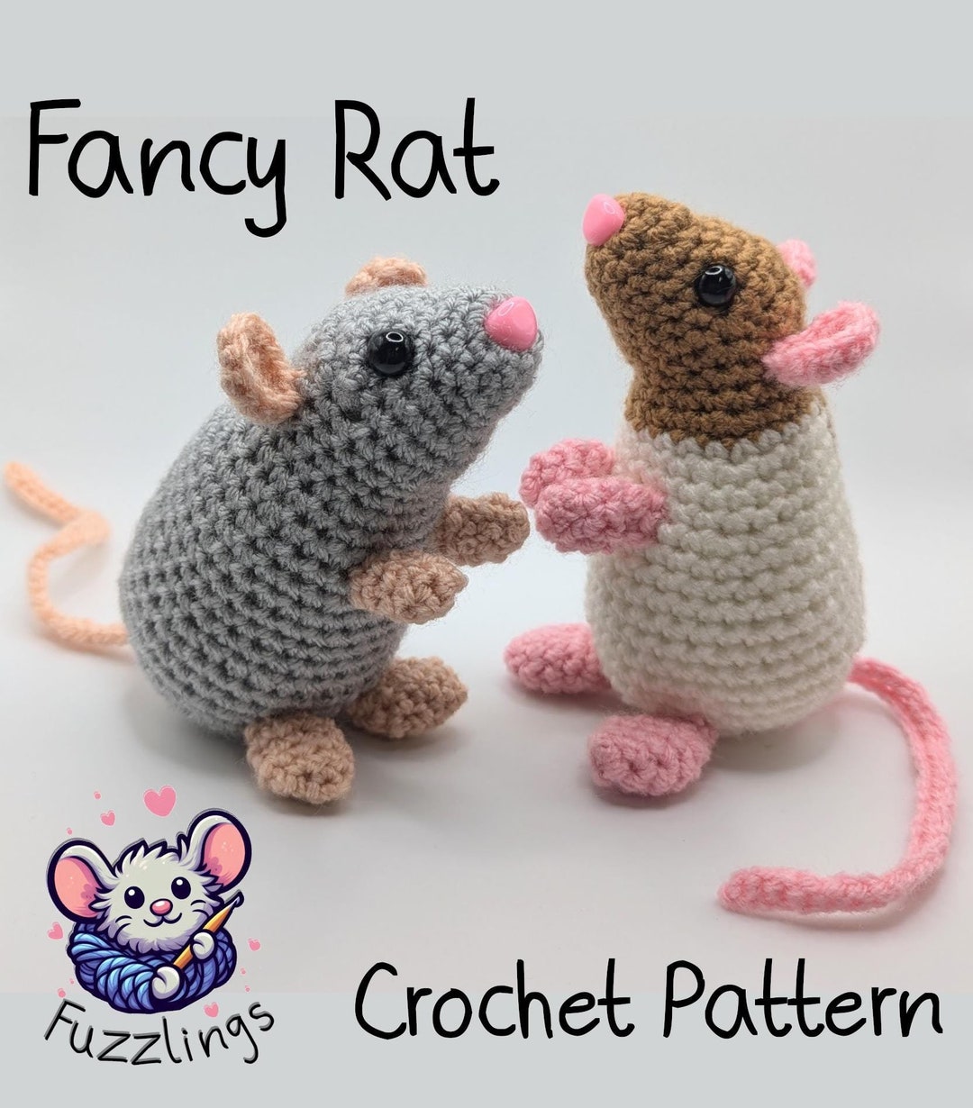 Cute Pet Fancy Rat Crochet Pattern - Etsy