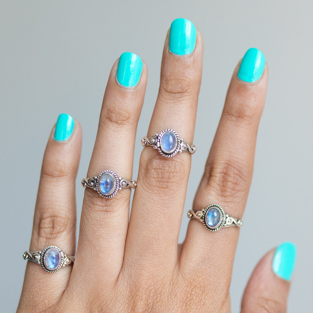 Moonstone Jewelry, Infinity Ring - Etsy