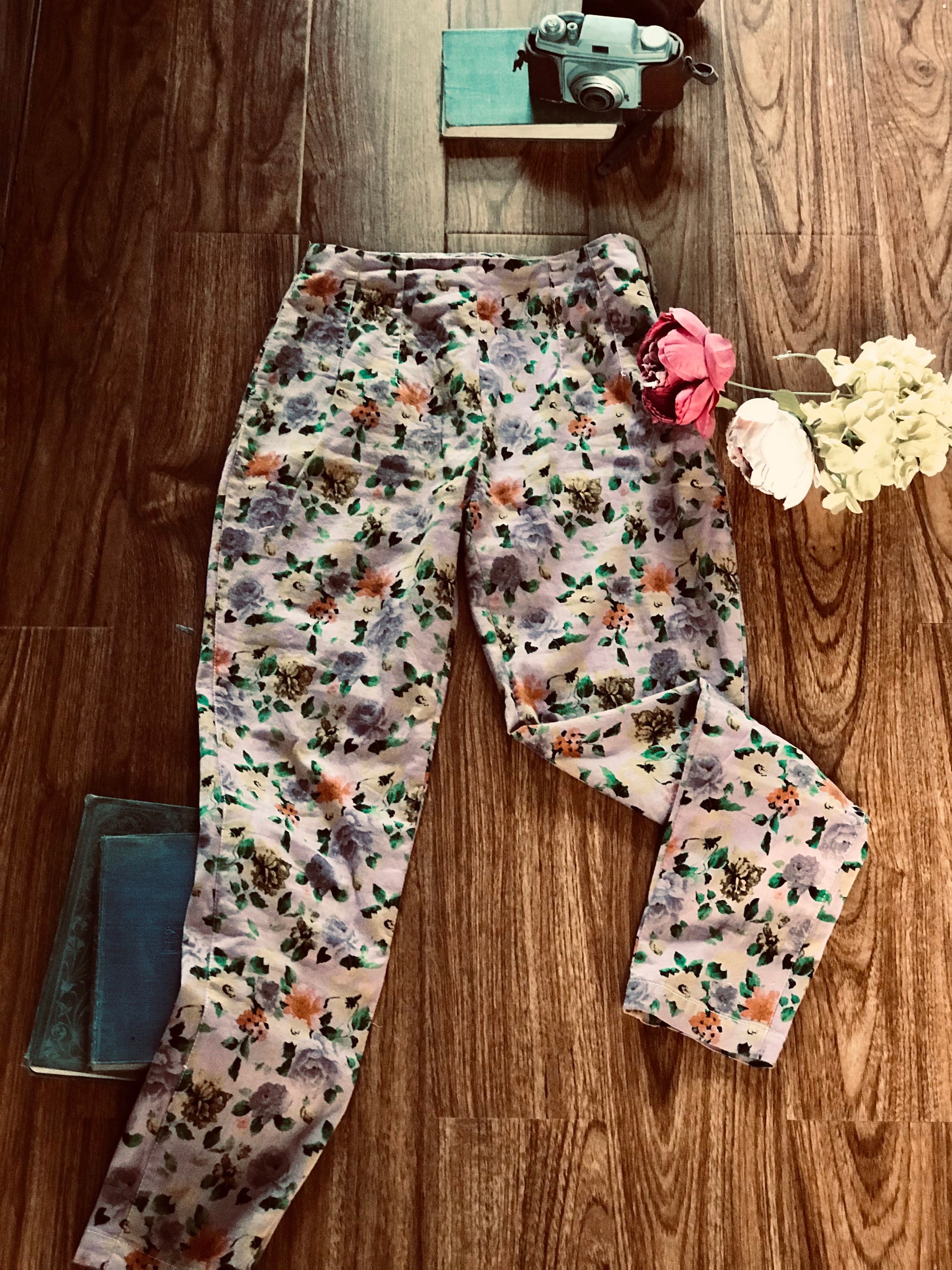 Vintage 1950s Cigarette Pants Pin-up Style High Waisted Trousers ...