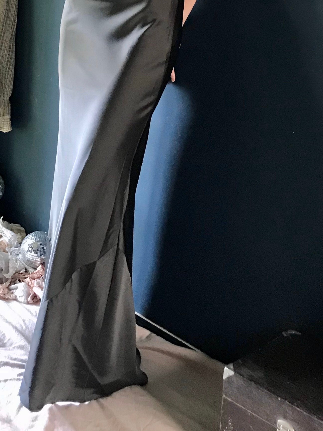 Elegant Black Silk Gown 1920s Inspired Slip Dress Black - Etsy