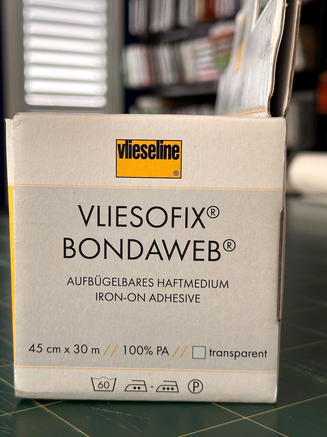 Bondaweb - Vliesofix - Iron on Paper Backed Fusible Adhesive - 18”/45cm ...