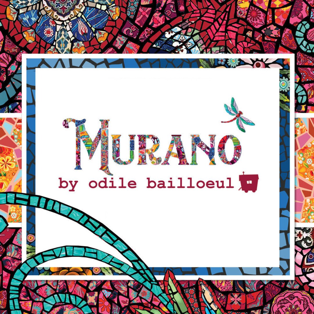 Murano Fabric Collection by Odile Bailloeul per Half Metre FREE QUILT ...
