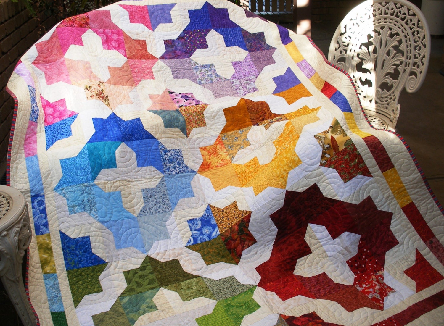 Flying Colors Quilt Pattern by Lorraine Cocker This Quilt is | Etsy