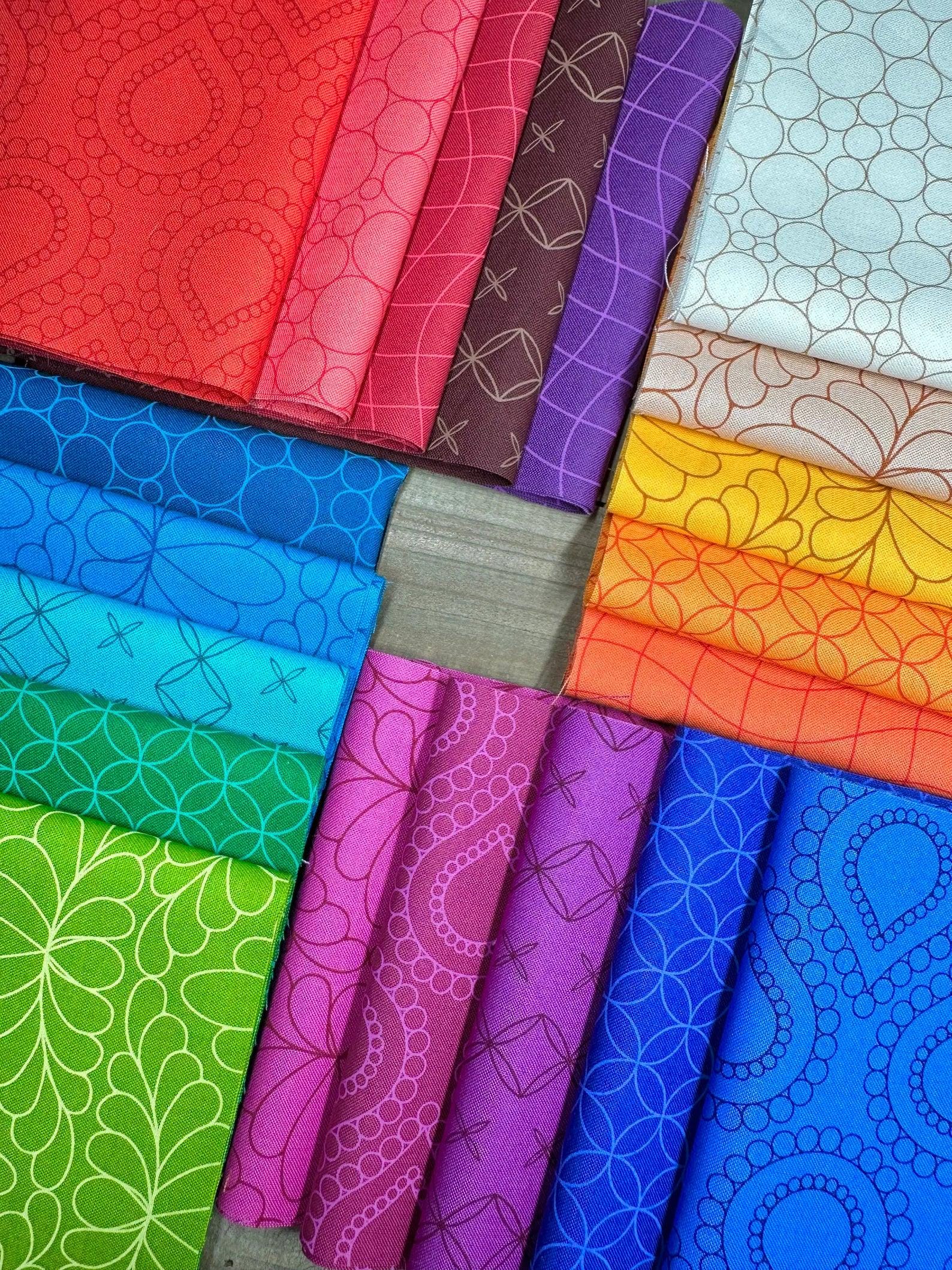 Rainbow Spice - 5" Charm Pack by Sarah Thomas of Sariditty for Moda ...