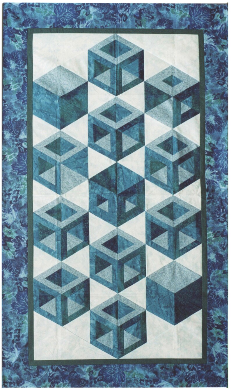 Geometric 3D Boxes - Quilt Pattern - Etsy