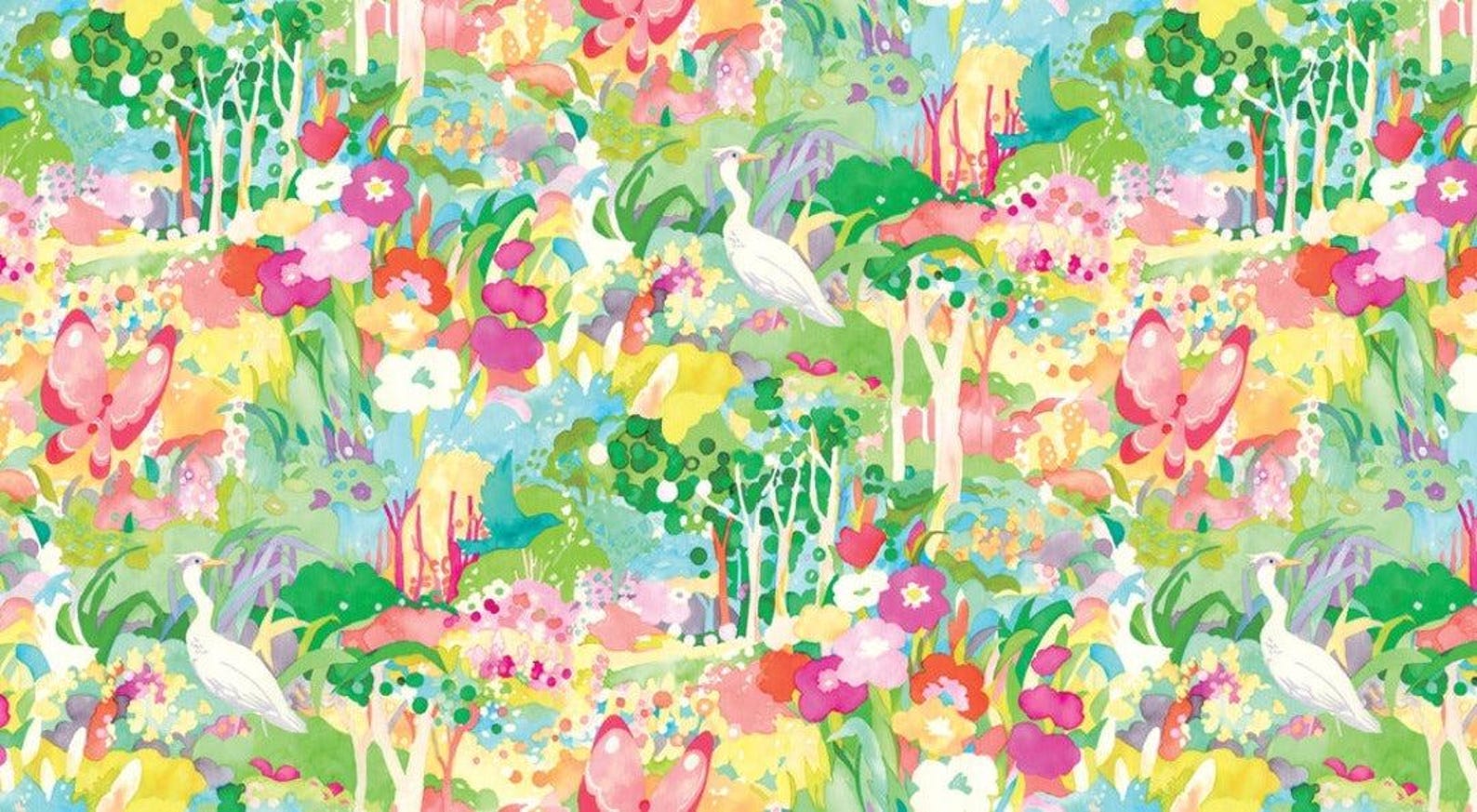Whimsy Wonderland Rainbow by MOMO for Moda Fabrics - Quilt Fabric ...