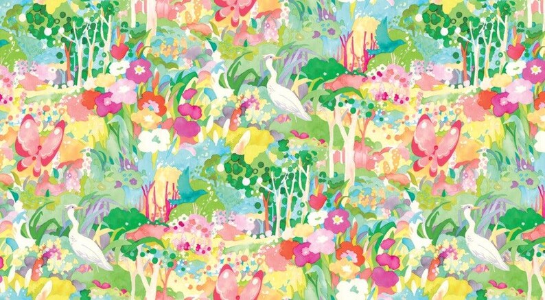 Whimsy Wonderland Rainbow by MOMO for Moda Fabrics - Quilt Fabric ...