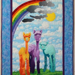 Alpaca Love Baby Quilt Pattern: Easy Applique Design (PDF Pattern) Fun ...