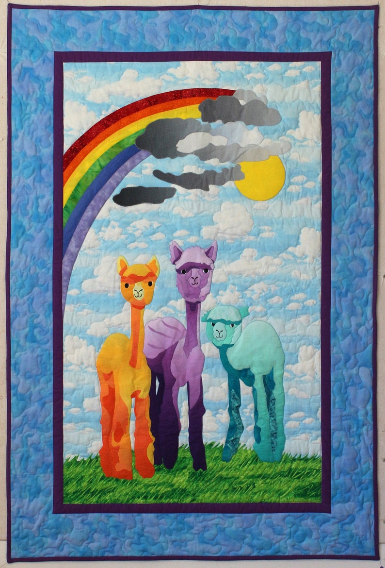 Alpaca Love Baby Quilt Pattern: Easy Applique Design (PDF Pattern) Fun ...