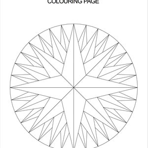 Mariners Compass Quilt Pattern - Multi Version Pattern - 3 Sizes - 3 ...