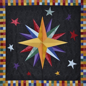Mariners Compass Quilt Pattern - Multi Version Pattern - 3 Sizes - 3 ...