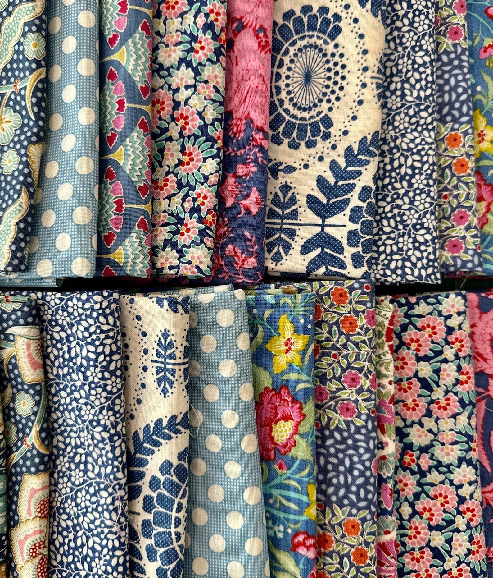 Tilda Curated Scrap Quilt Fabric Bundles - 10 Fat Quarters - Mixed ...