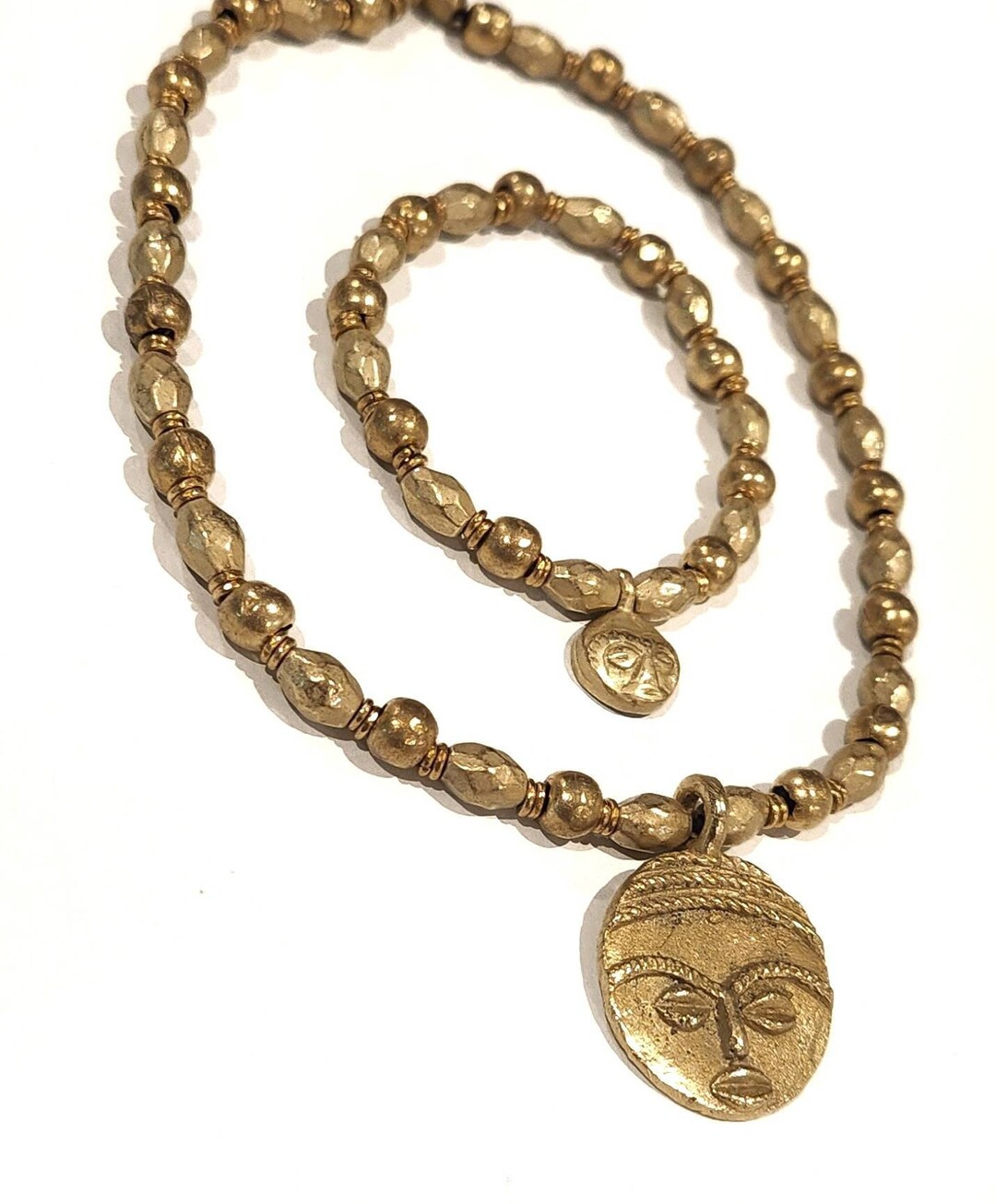 African Jewelry Set Men's L Brass Jewelry Set for Men L - Etsy