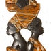 African Couple Wall Statue L African Wooden Statue L Wooden Wall Decor ...