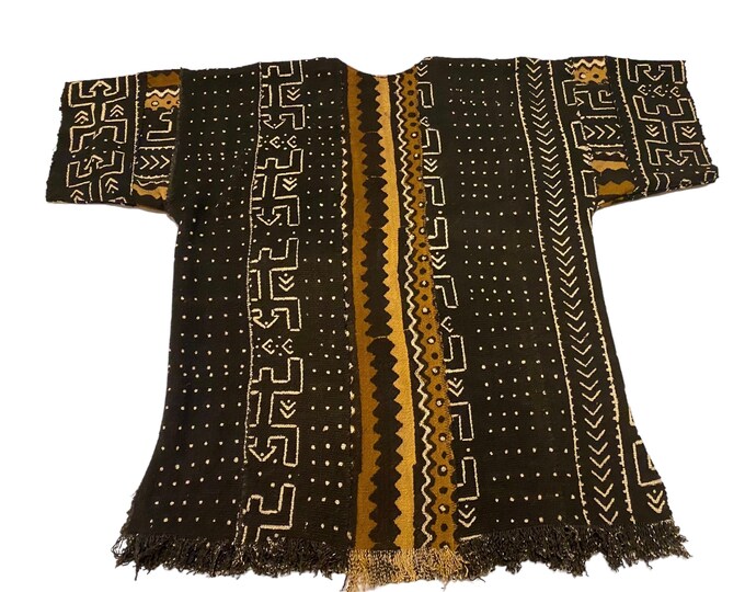 African Mudcloth Dashiki Shirt L Uni Sex Mudcloth L Afro Centric Attire