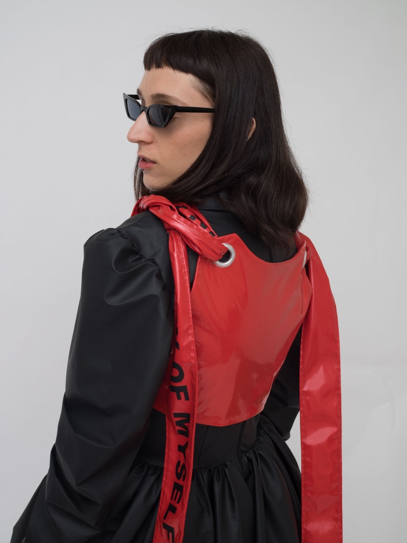 IN LOVING MEMORY Red Pvc Top With Printed Ribbon Tape - Etsy