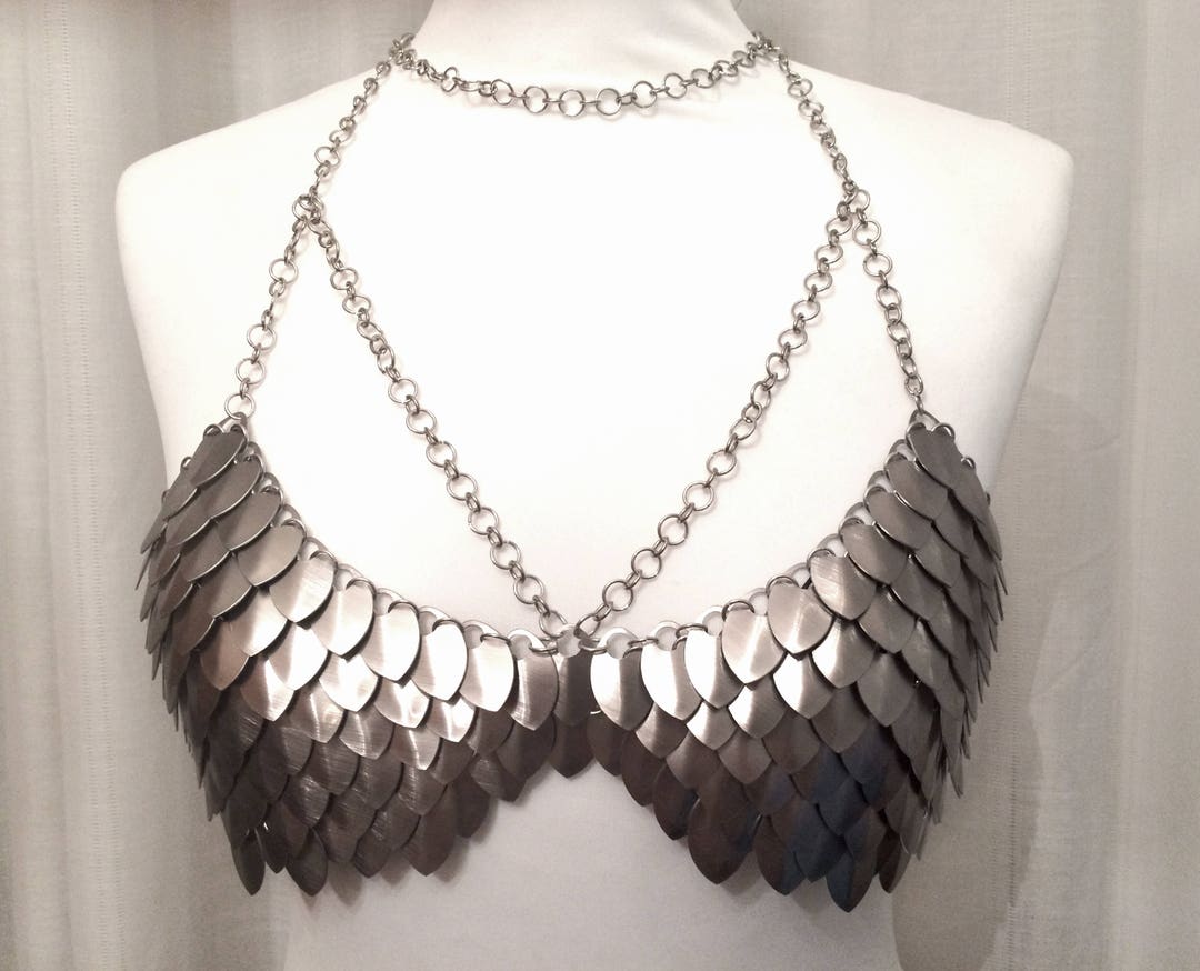 DRAGON HARNESS - Scalemaille Top Armour With Steel Chains - Medieval ...