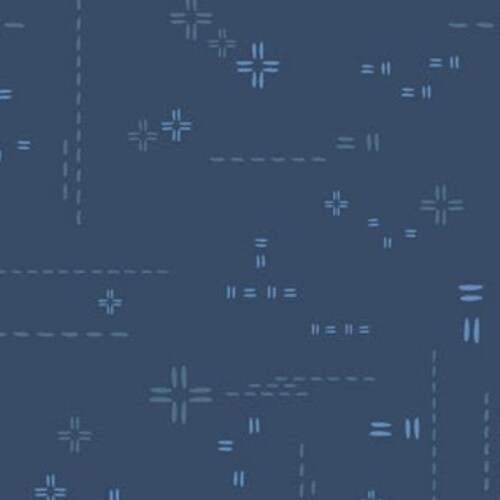 Indigo Sky Decostitch Elements Blue Quilting Cotton Blender - Etsy